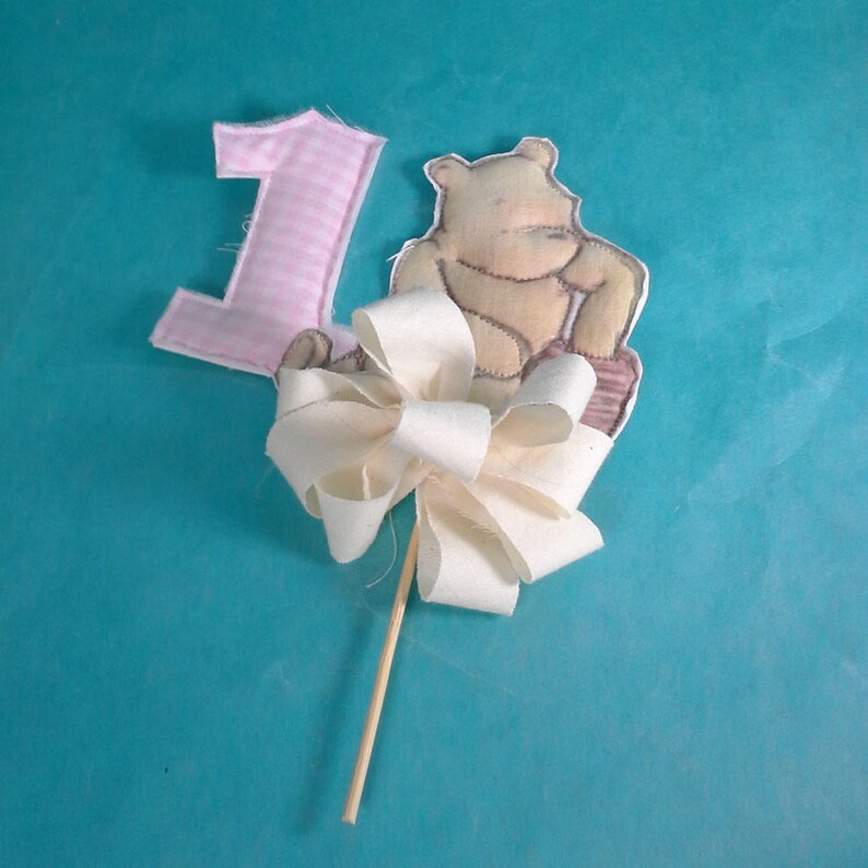 Classic Pooh bear cake topper fabric Winnie the Pooh one | Etsy