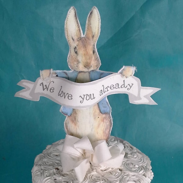Peter Rabbit Cake Topper - Etsy