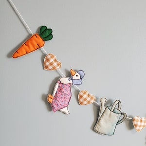 Peter Rabbit Banner, Peter Rabbit, Duck, Mouse Nursery Bunting, B222 - Etsy