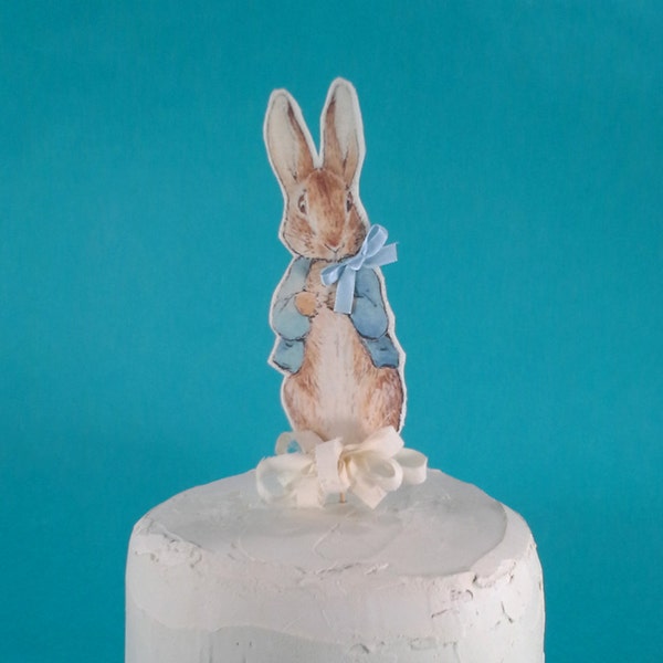 Rabbit Cake Topper - Etsy