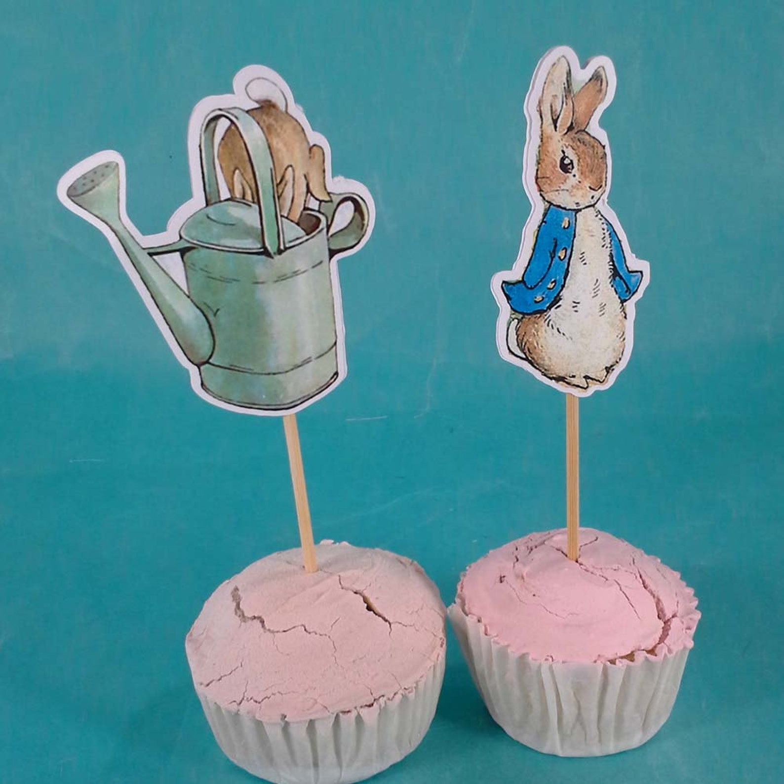 Peter Rabbit cupcake toppers Peter Rabbit birthday shower | Etsy