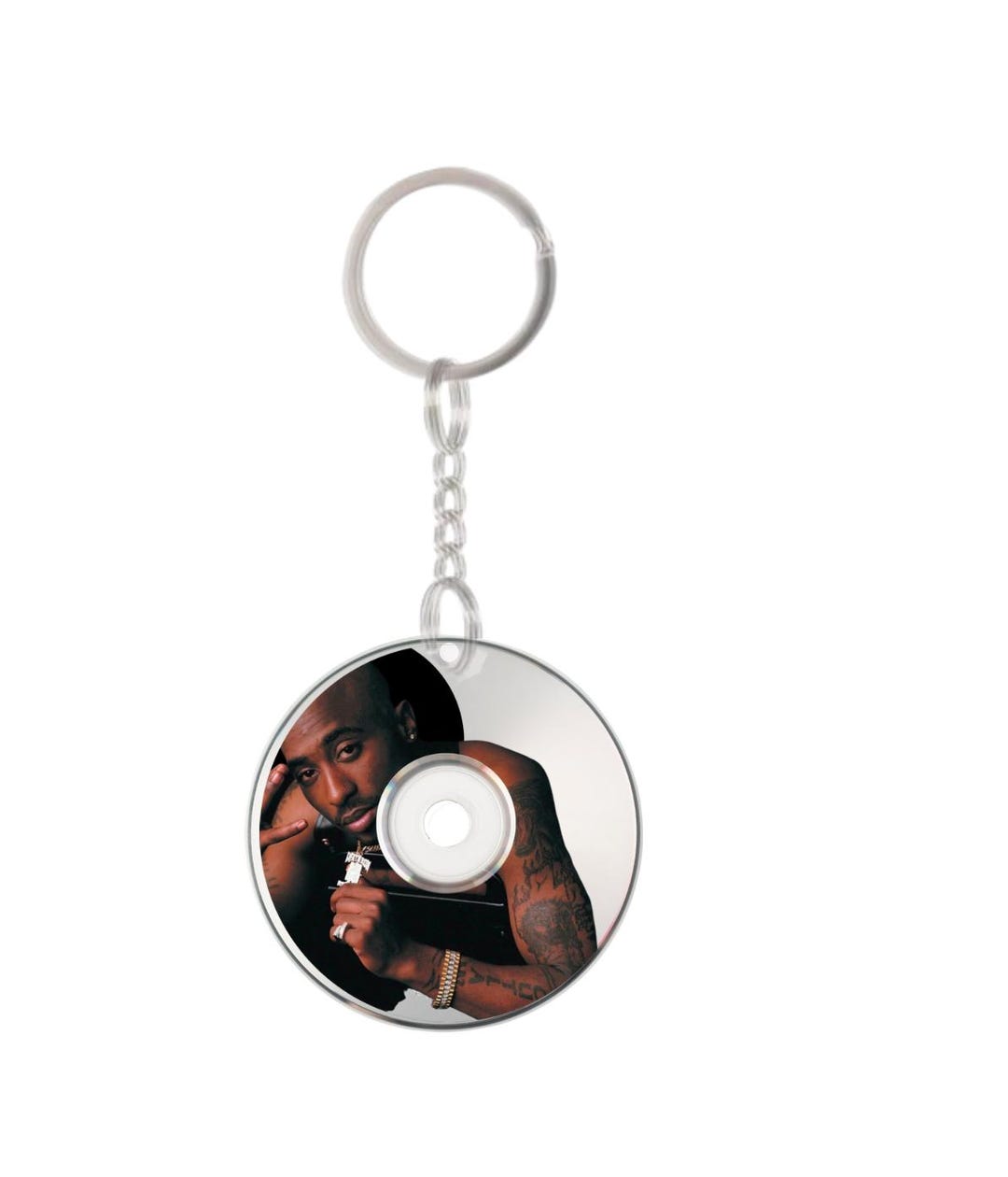 2PAC 2 Mirror CD Keychain Stunning 2 Double Sided Mirror CD Keychain ...