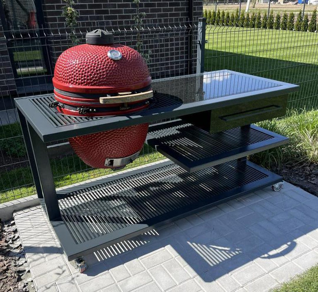 Terrace Kitchen Kamado Style. Outdoor Tables in Various Sizes - Modern ...