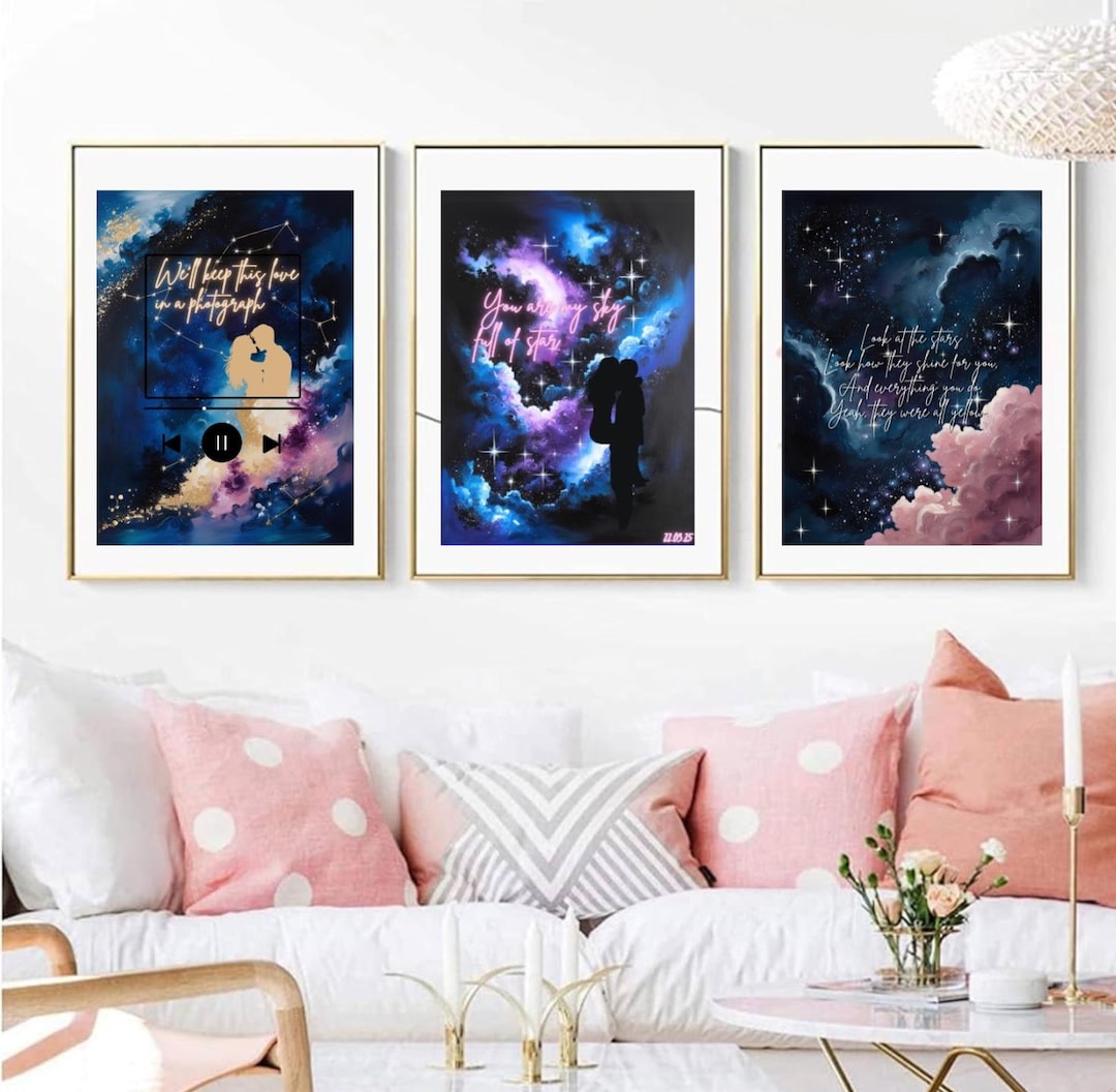Wall Art, A Sky Full of Stars, Coldplay - Etsy UK