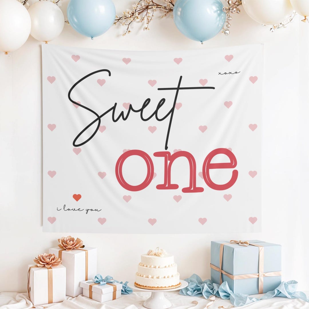 Sweet One Banner, Sweet One Birthday Sign, Sweet One Decor, Sweet One ...