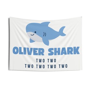 Custom Baby Shark Two Two Two Banner, Baby Shark Two Two Two Backdrop ...