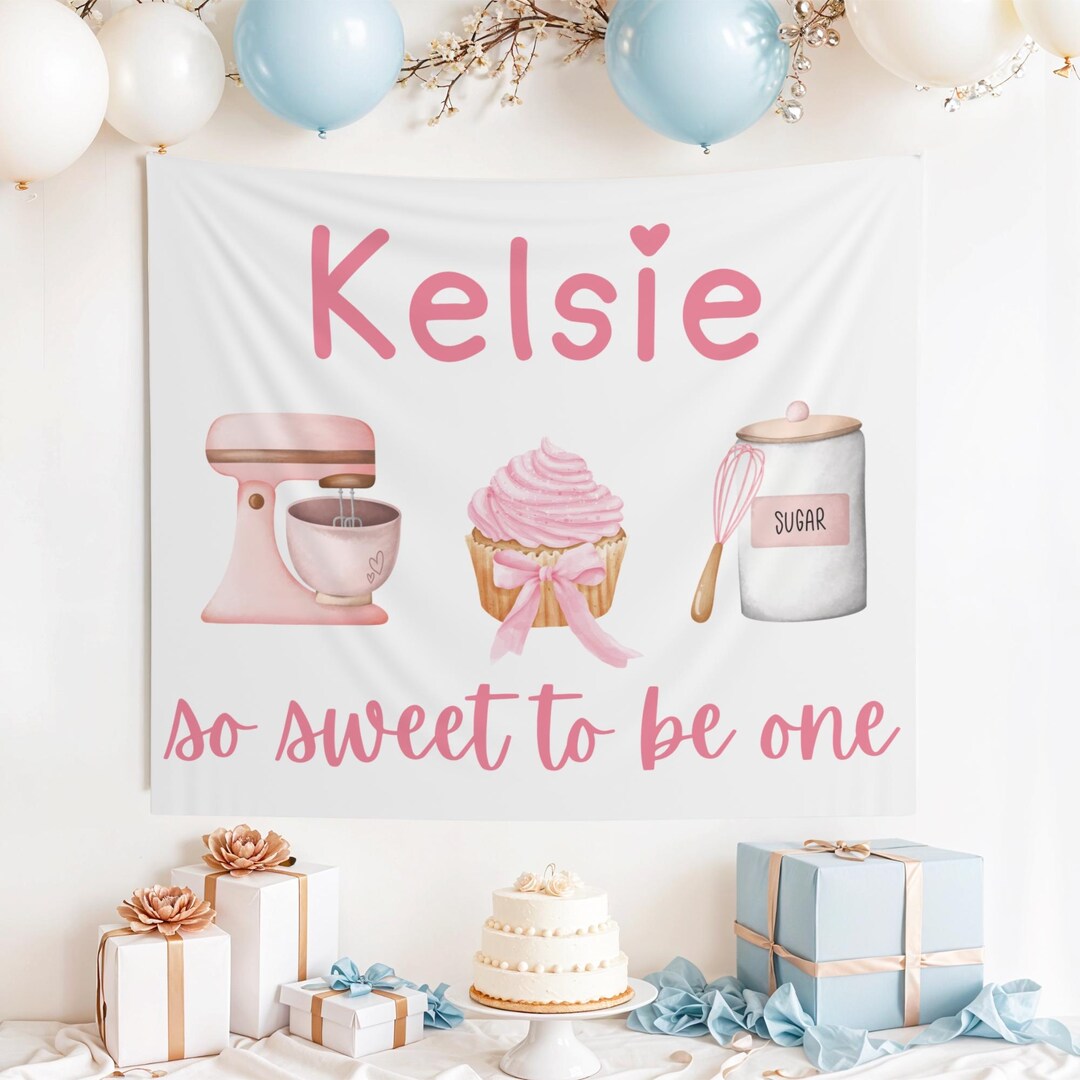 Custom so Sweet to Be One Banner, Sweet One Birthday Banner, Sweet One ...