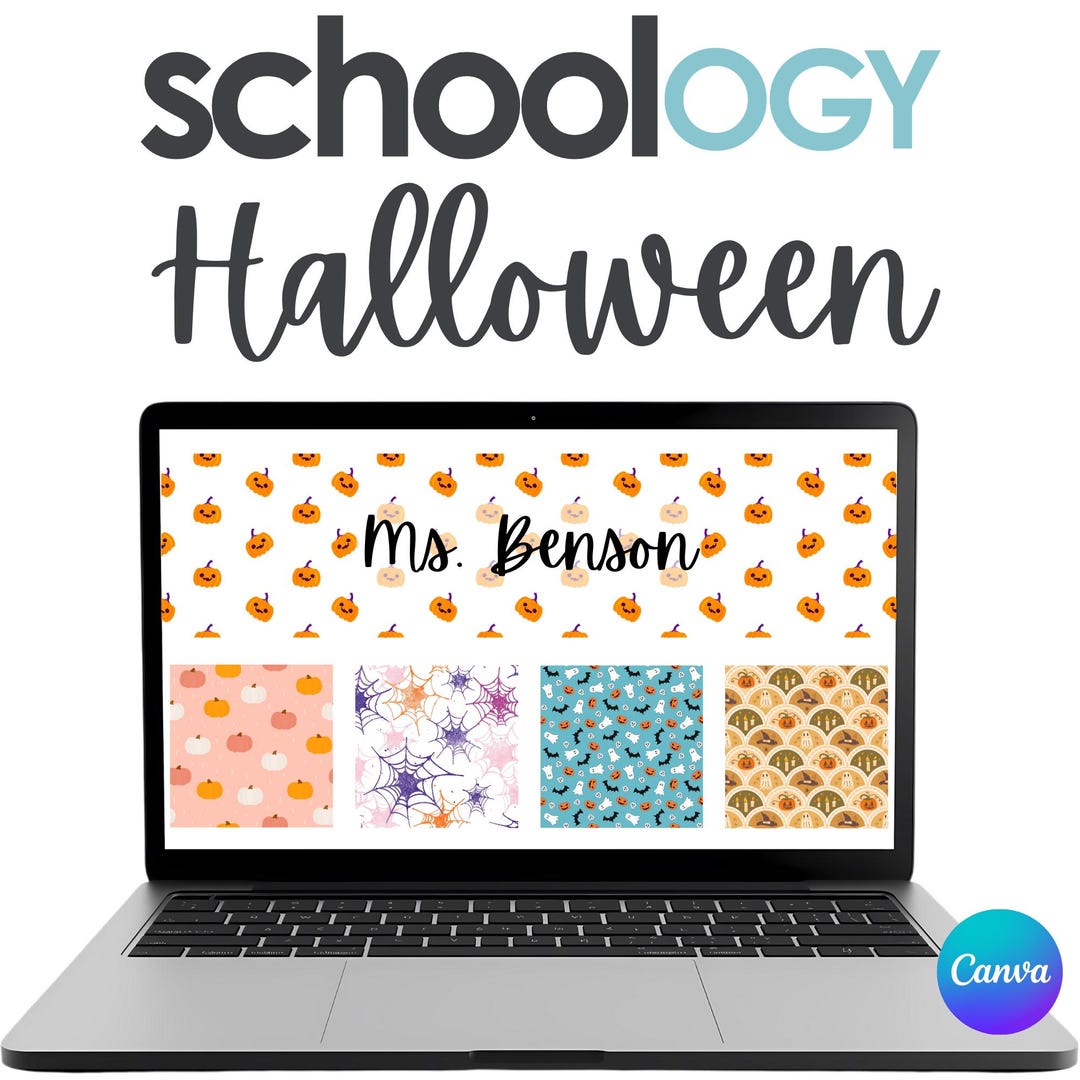 Schoology Halloween Bundle, Schoology Buttons, Schoology Header ...