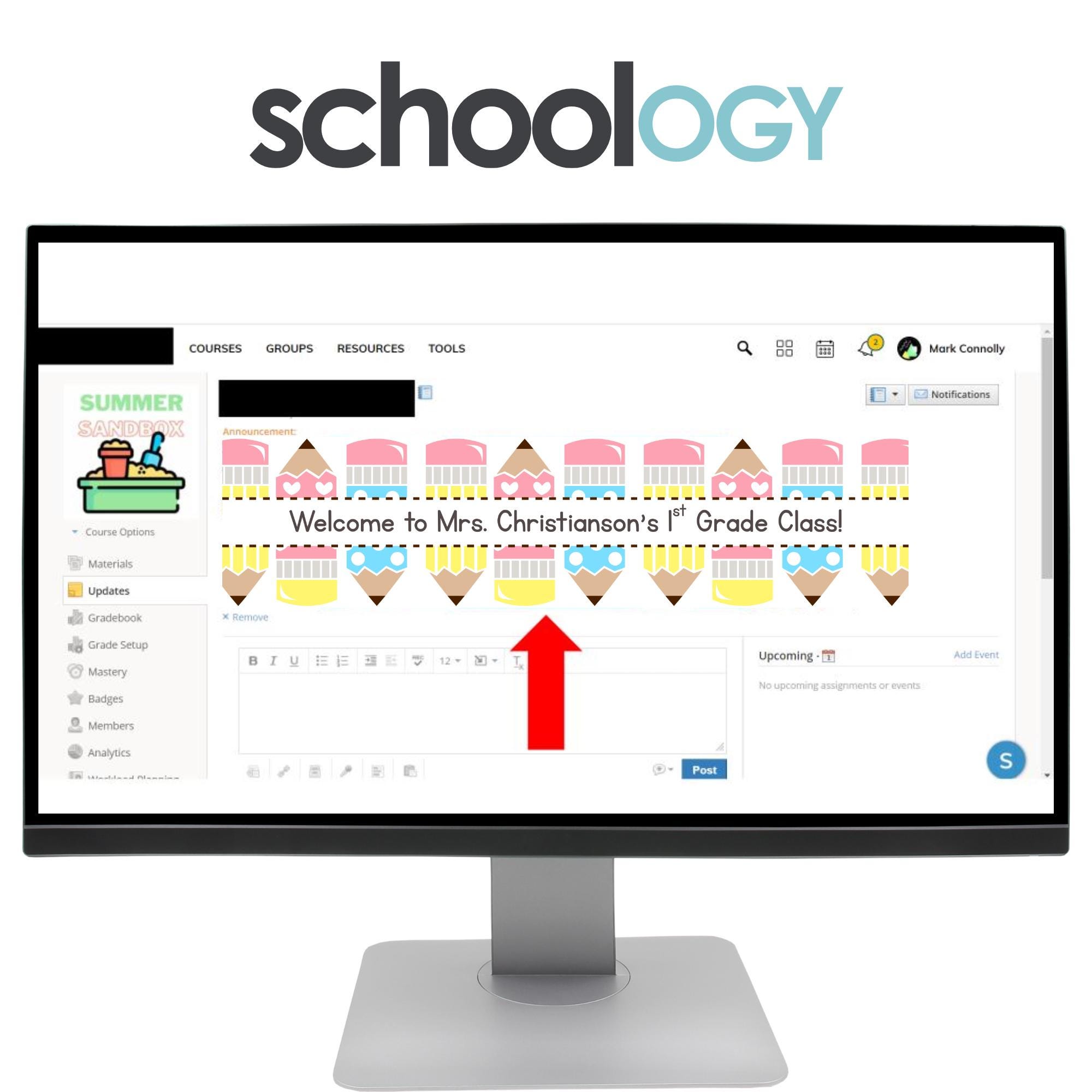 Custom Schoology Banner, Google Classroom Banners, Schoology Header ...