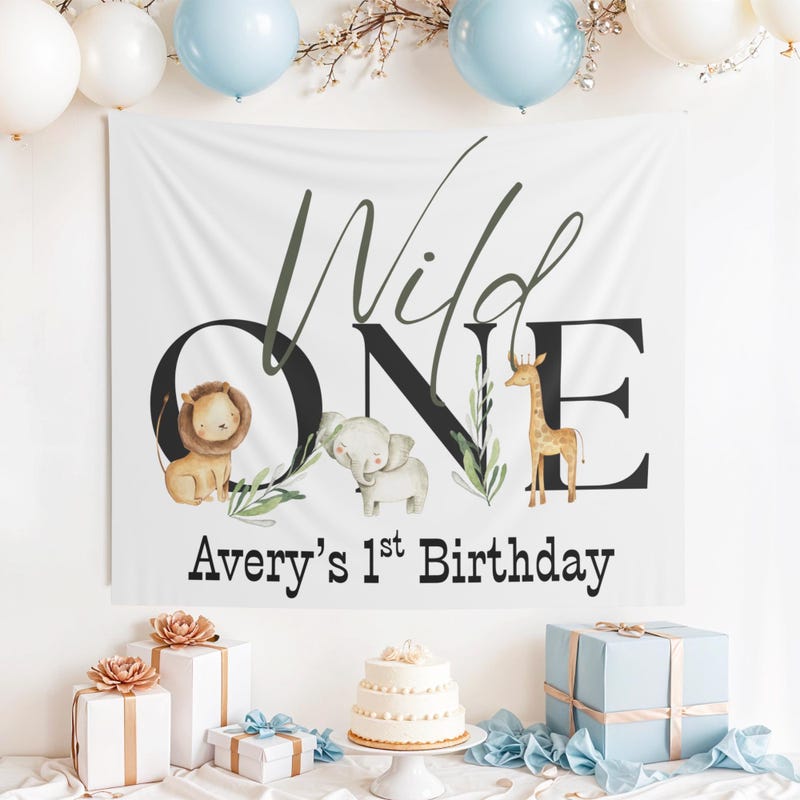 Wild One Backdrop - Etsy