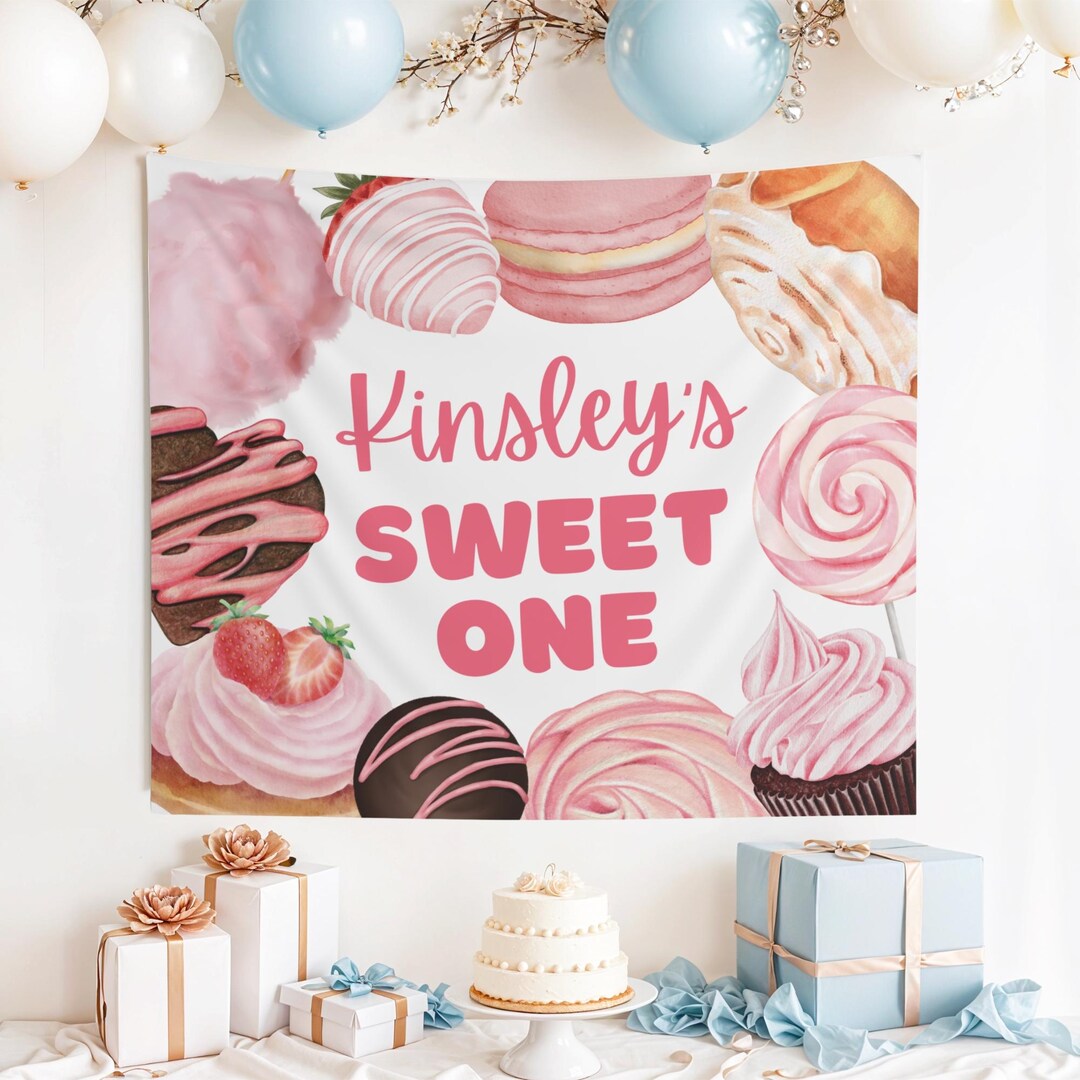 Custom Sweet One Banner, Sweet One Birthday, so Sweet to Be One Banner ...