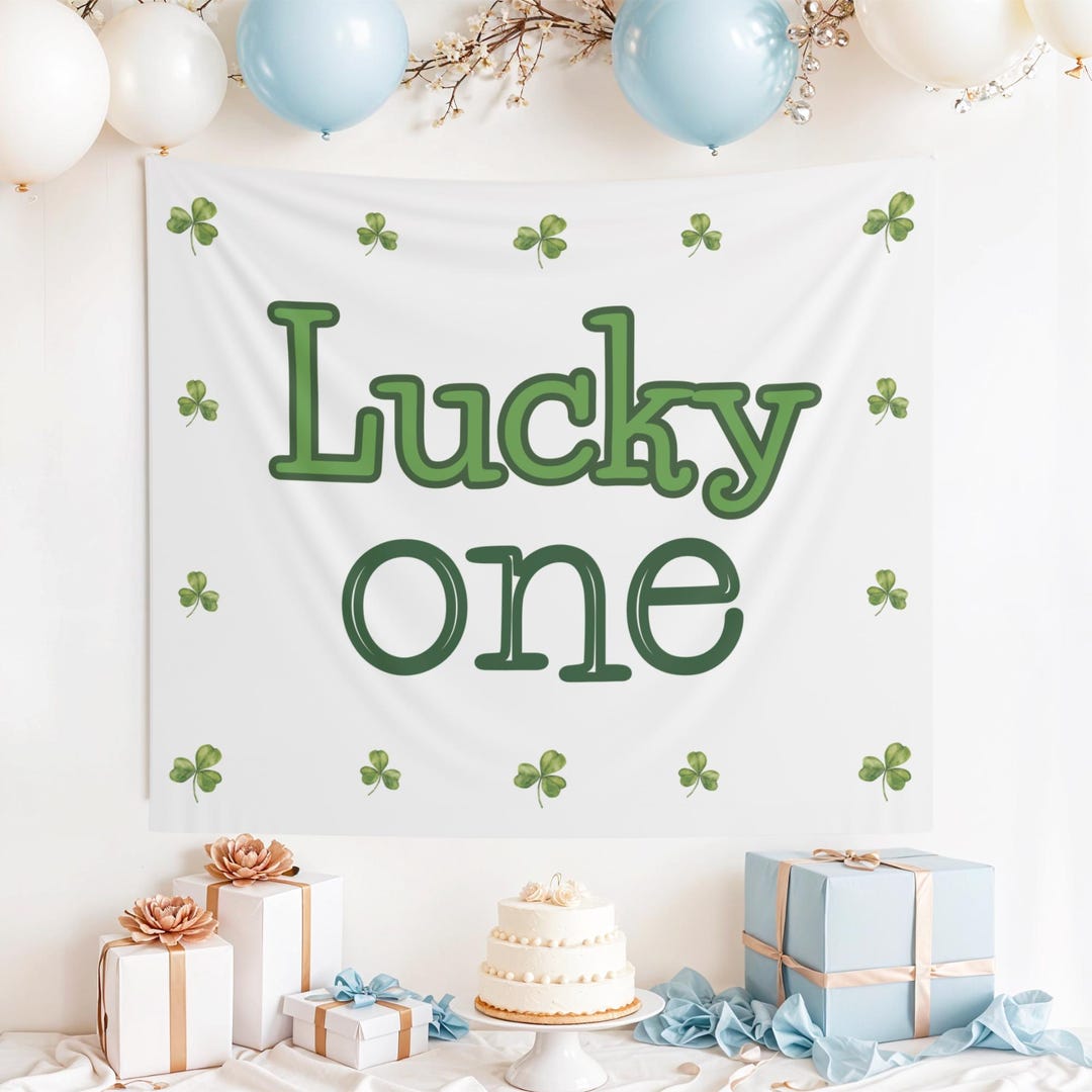 Lucky One Sign, Lucky One Banner, Lucky One First Birthday, Lucky One ...