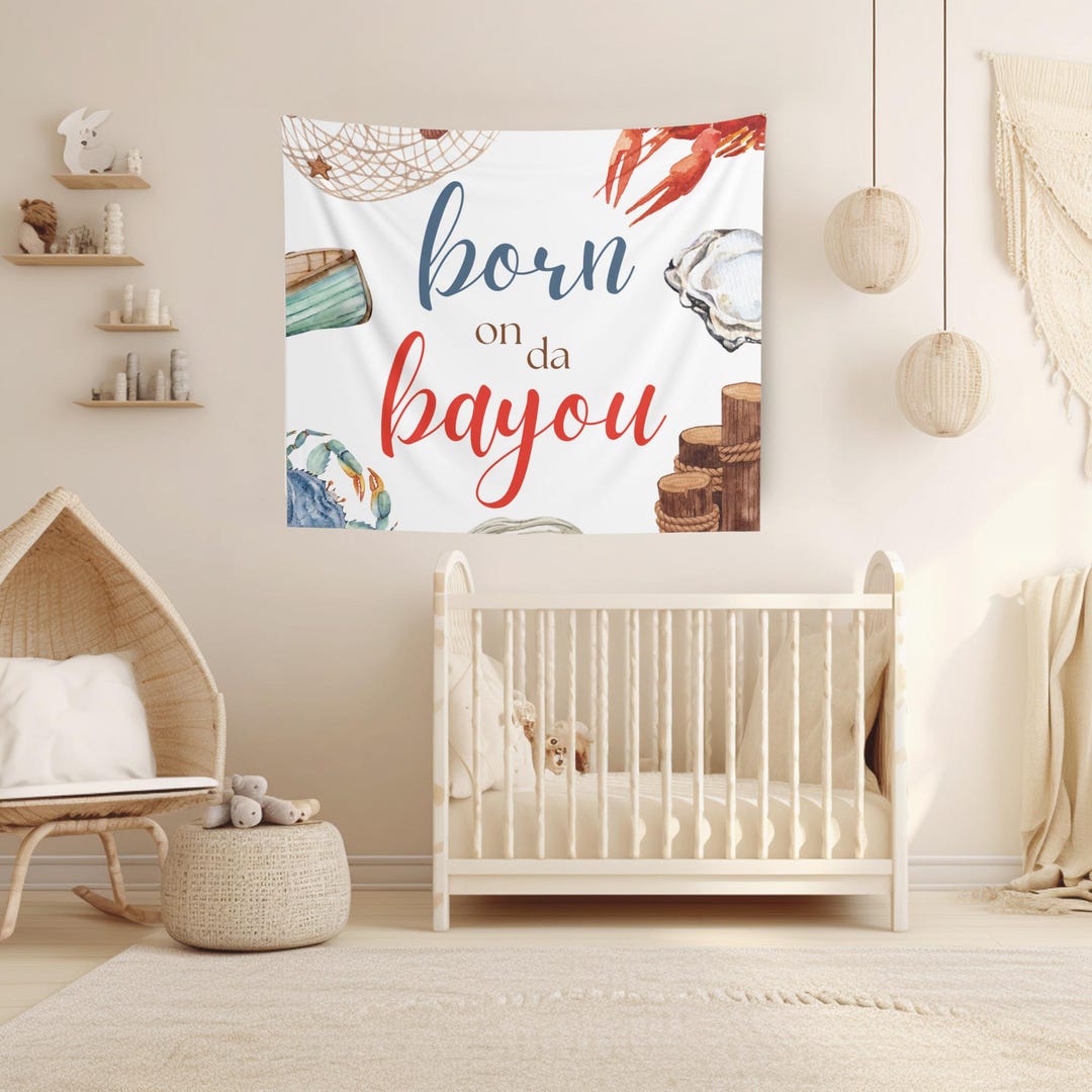 Custom Born on the Bayou Banner, Bayou Baby Shower, Two Da Bayou Banner ...