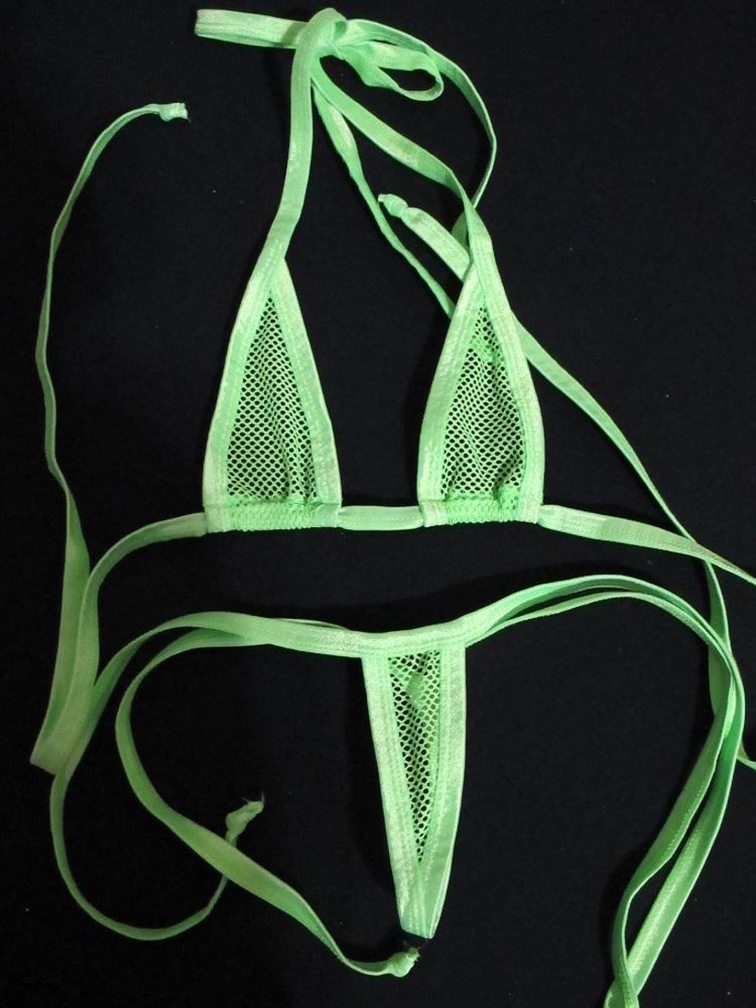 Fishnet Extreme Micro Bikini Exotic Dancewear Microkini Stripper Exoticwear - Etsy