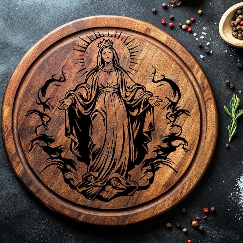 120+ Saint Mary Bundle Svg, Dxf, Eps, Ai, Pdf, Jpg, Png Virgin Mary ...