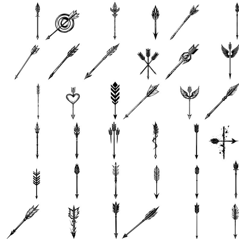 136 Arrows Laser Svg, Dxf, Eps, Ai, Pdf, Jpg, Png Arrow Monogram ...