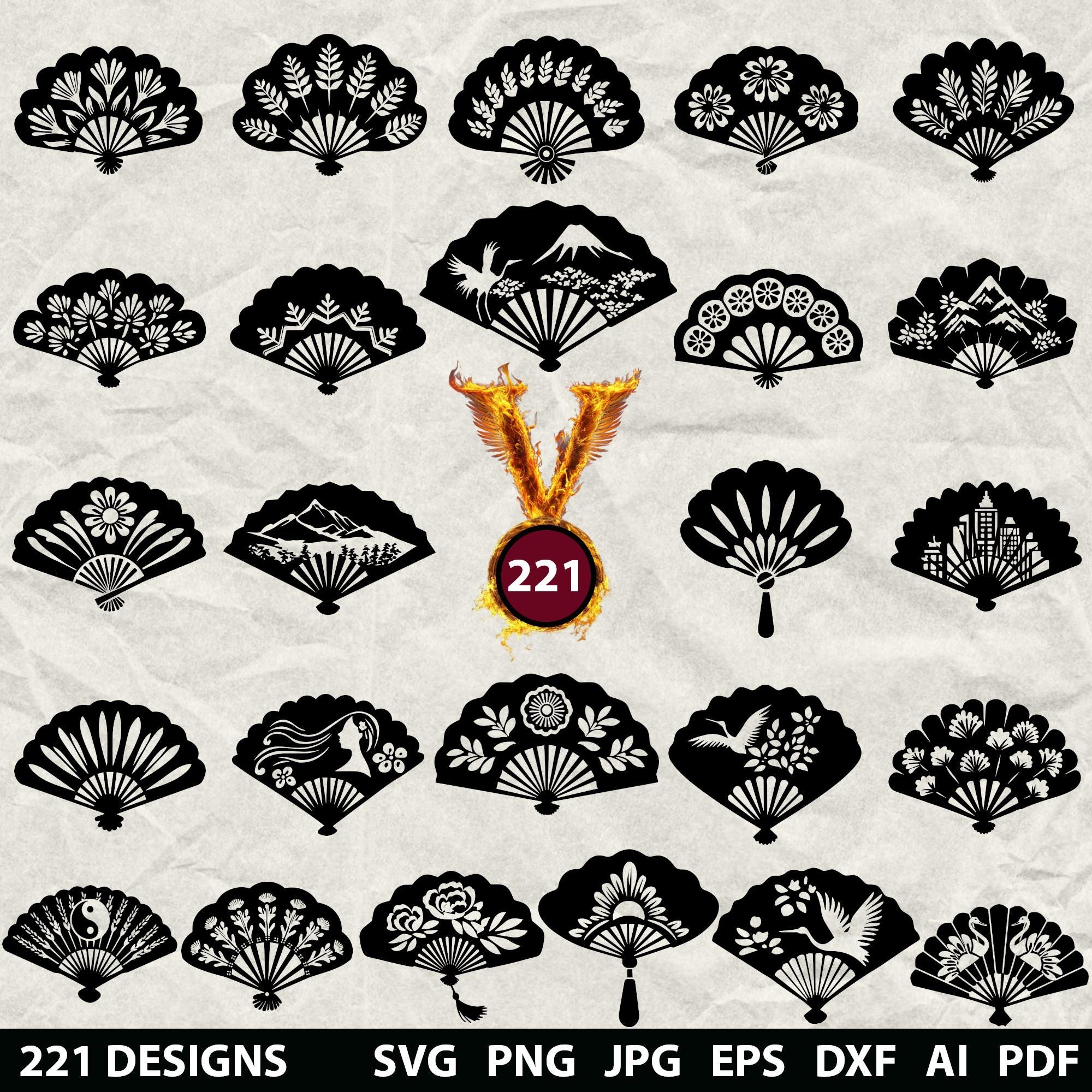 Printable Laser Cut Fans Laser Cut Vector Art, Icons, And Graphics For