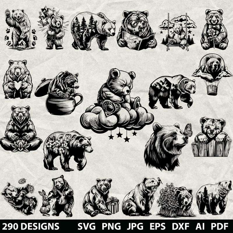 Grizzly Bear Ai - Etsy