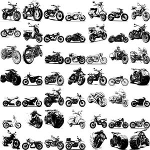 194 Motorcycle Bundle Svg, Dxf, Eps, Ai, Pdf, Jpg, Png Classic ...