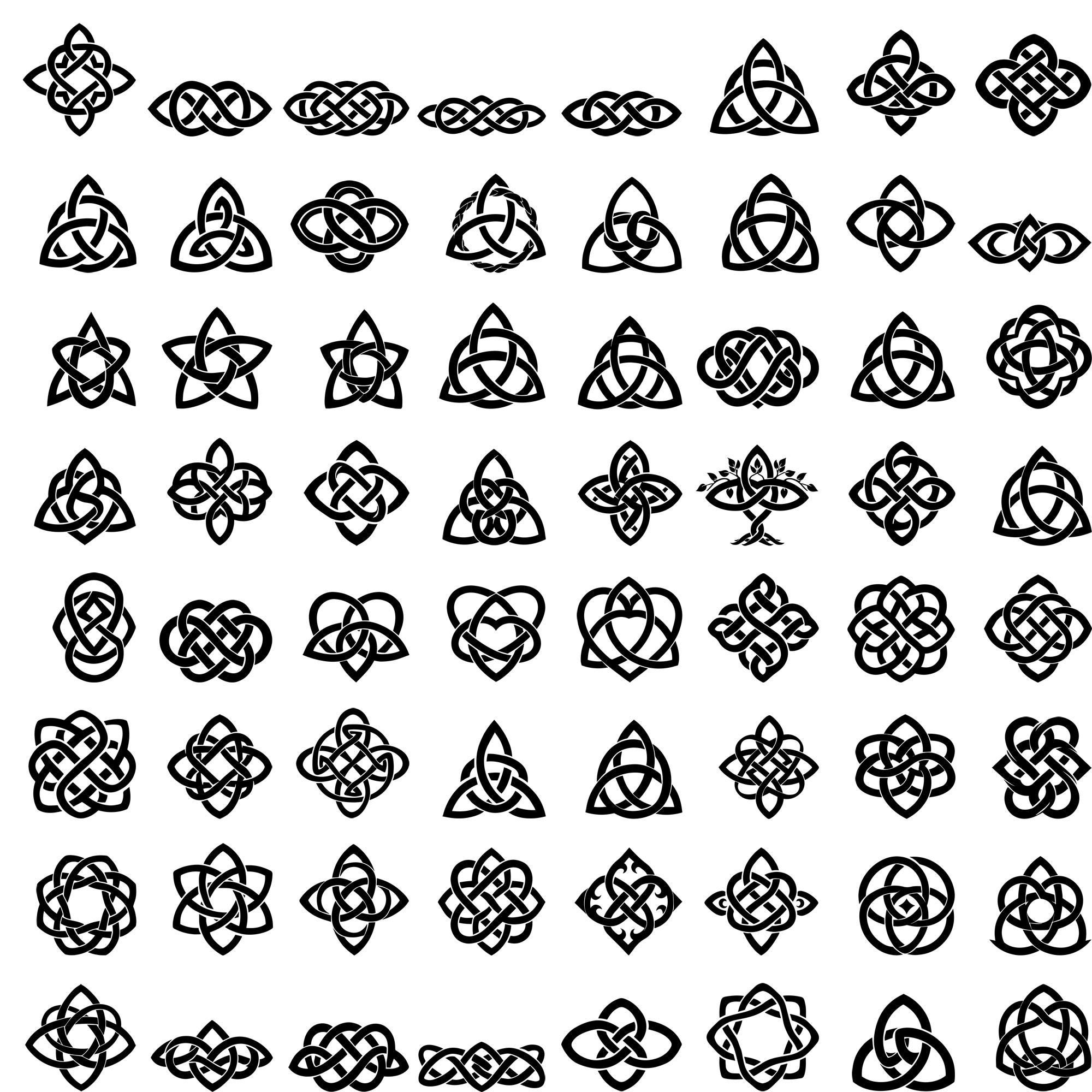 260+ Celtic Knot Bundle Svg, Dxf, Eps, Ai, Pdf, Jpg, Png Knots Clovers ...