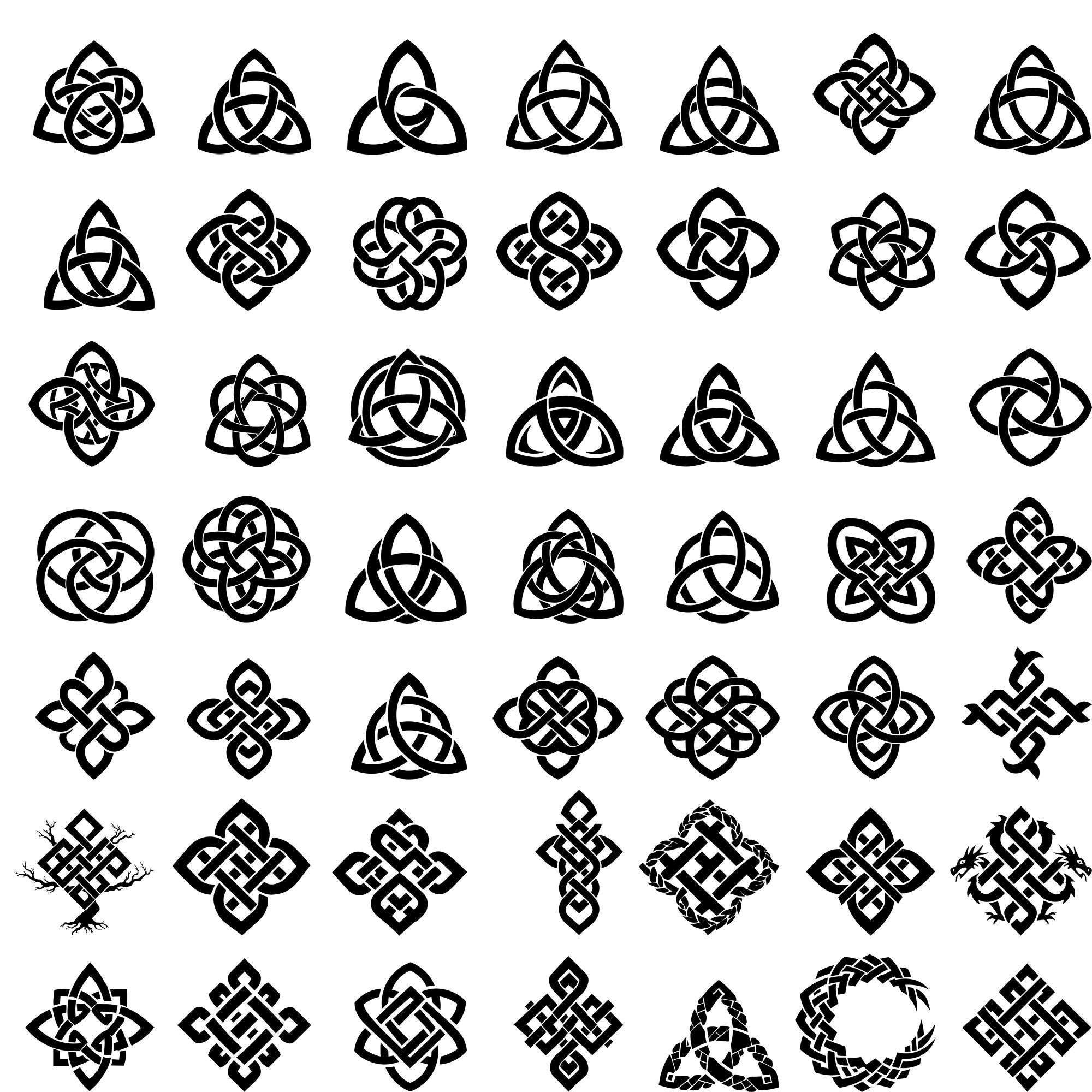 260+ Celtic Knot Bundle Svg, Dxf, Eps, Ai, Pdf, Jpg, Png Knots Clovers ...