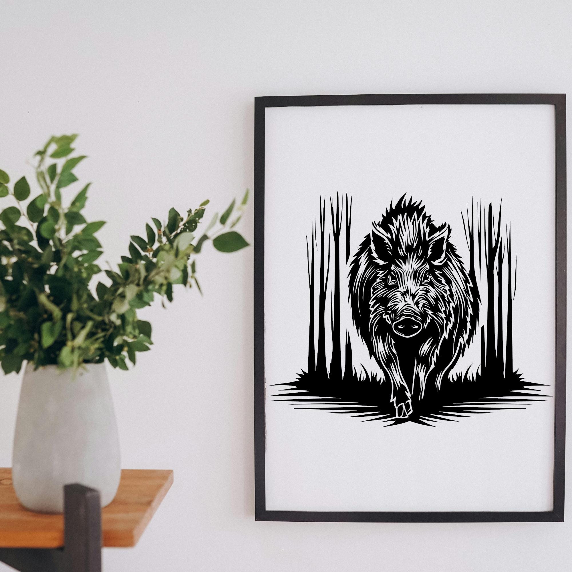 150+ Wild Boar Bundle Svg, Dxf, Eps, Ai, Pdf, Jpg, Png Hunting ...