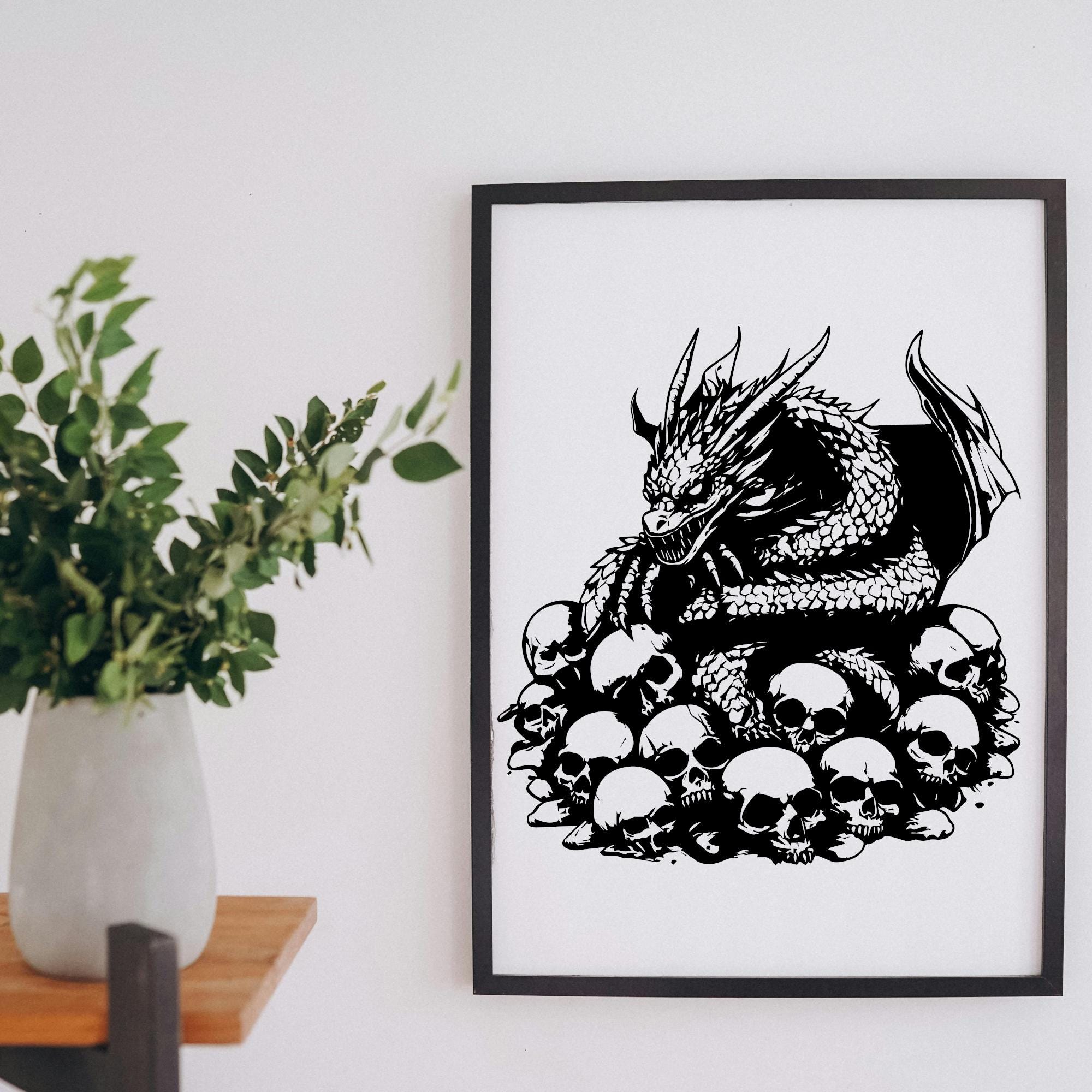 47 Dragons Dungeons Legend Beast Draco Myth Laser Svg, Dxf, Eps, Ai ...