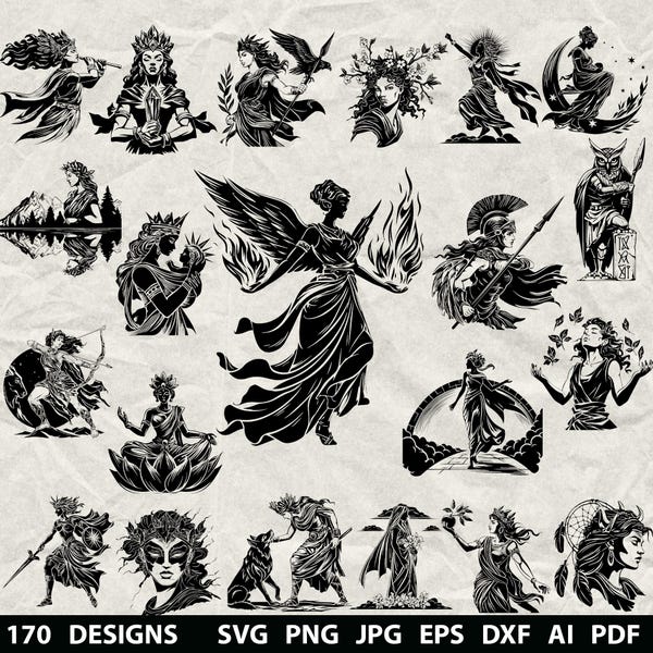 Goddess Svg - Etsy