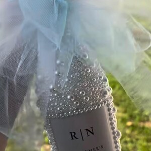 Bedazzled Glass Bottle - Etsy