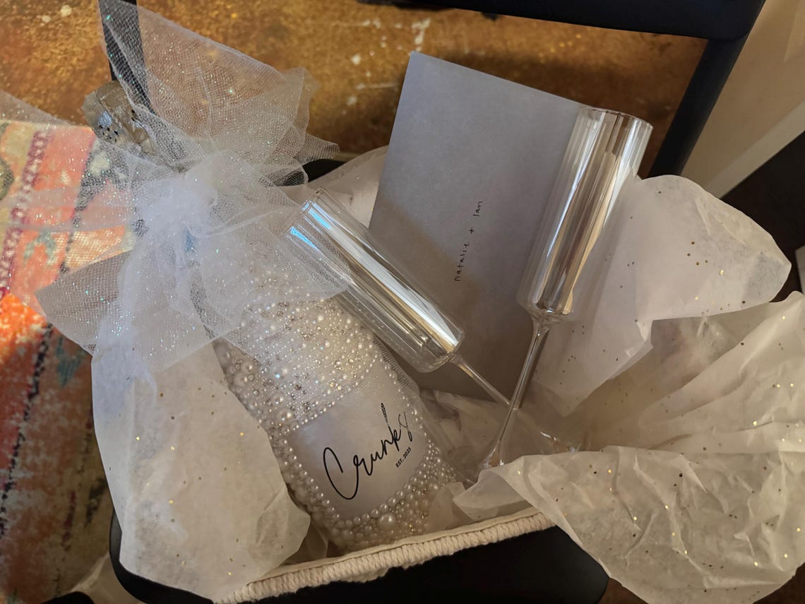 Bedazzled Glass Bottle - Etsy