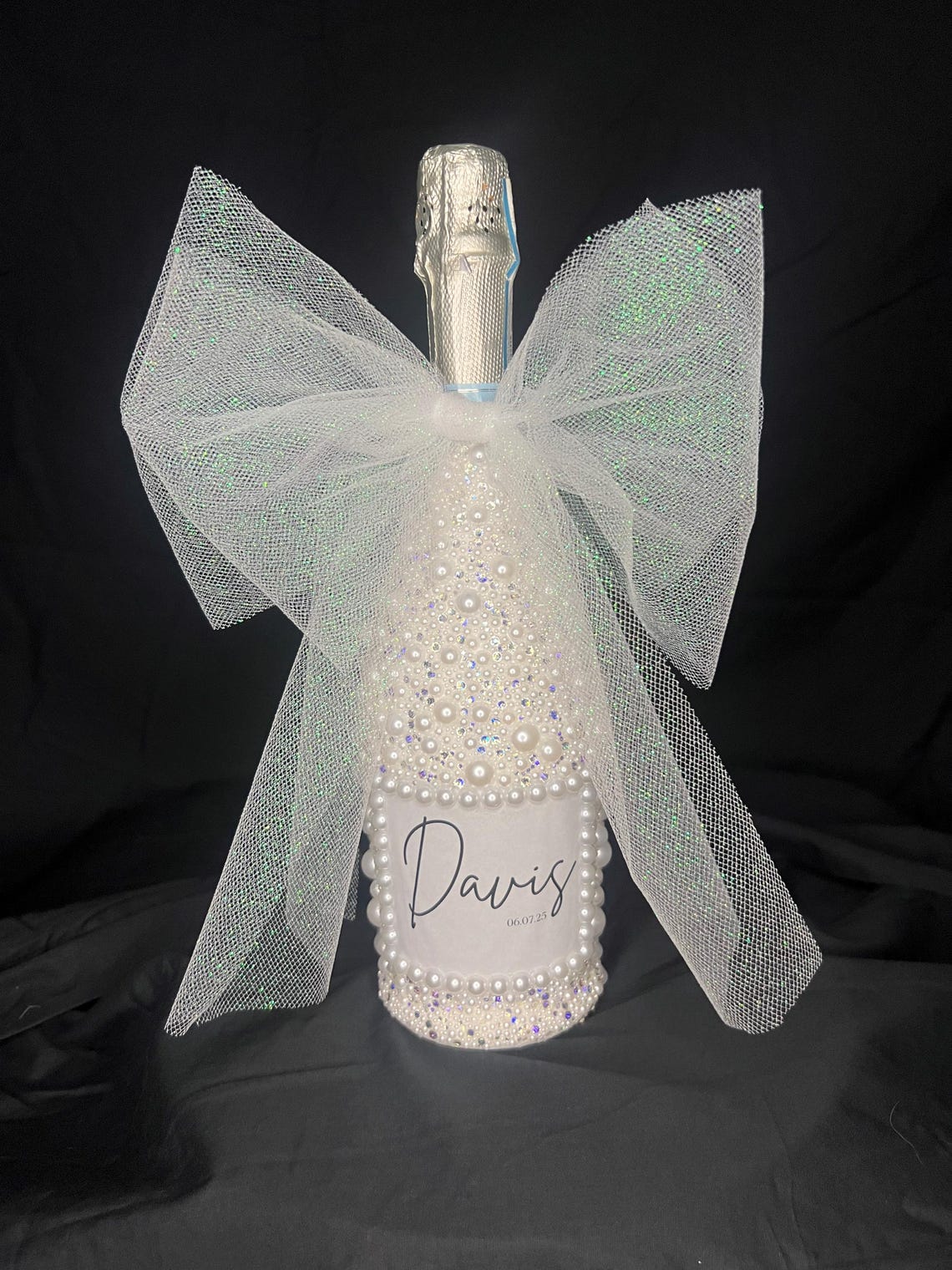 Bedazzled Glass Bottle - Etsy