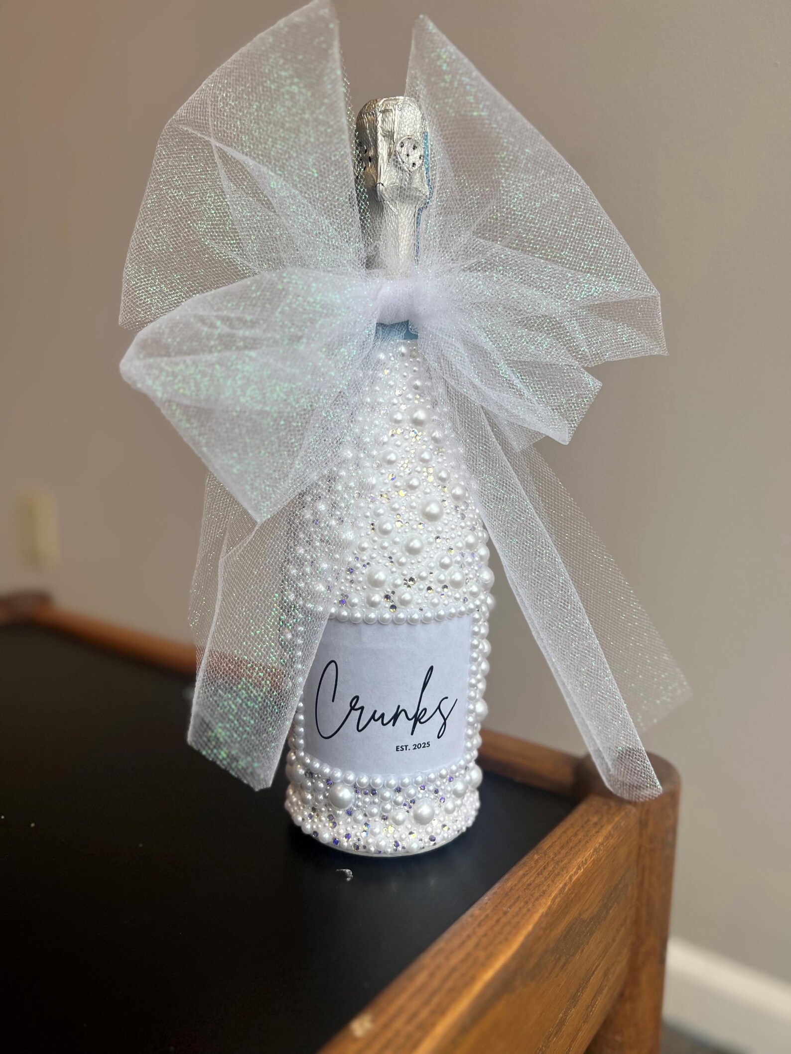 Bedazzled Glass Bottle - Etsy