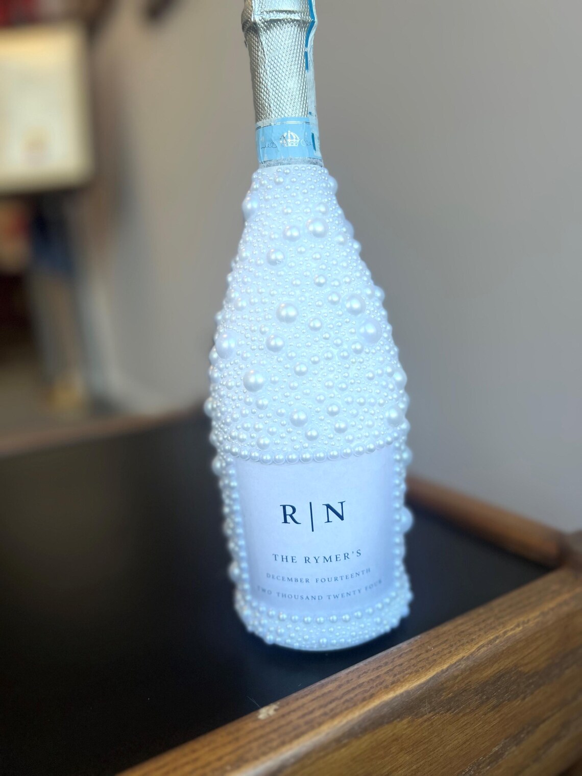 Bedazzled Glass Bottle - Etsy