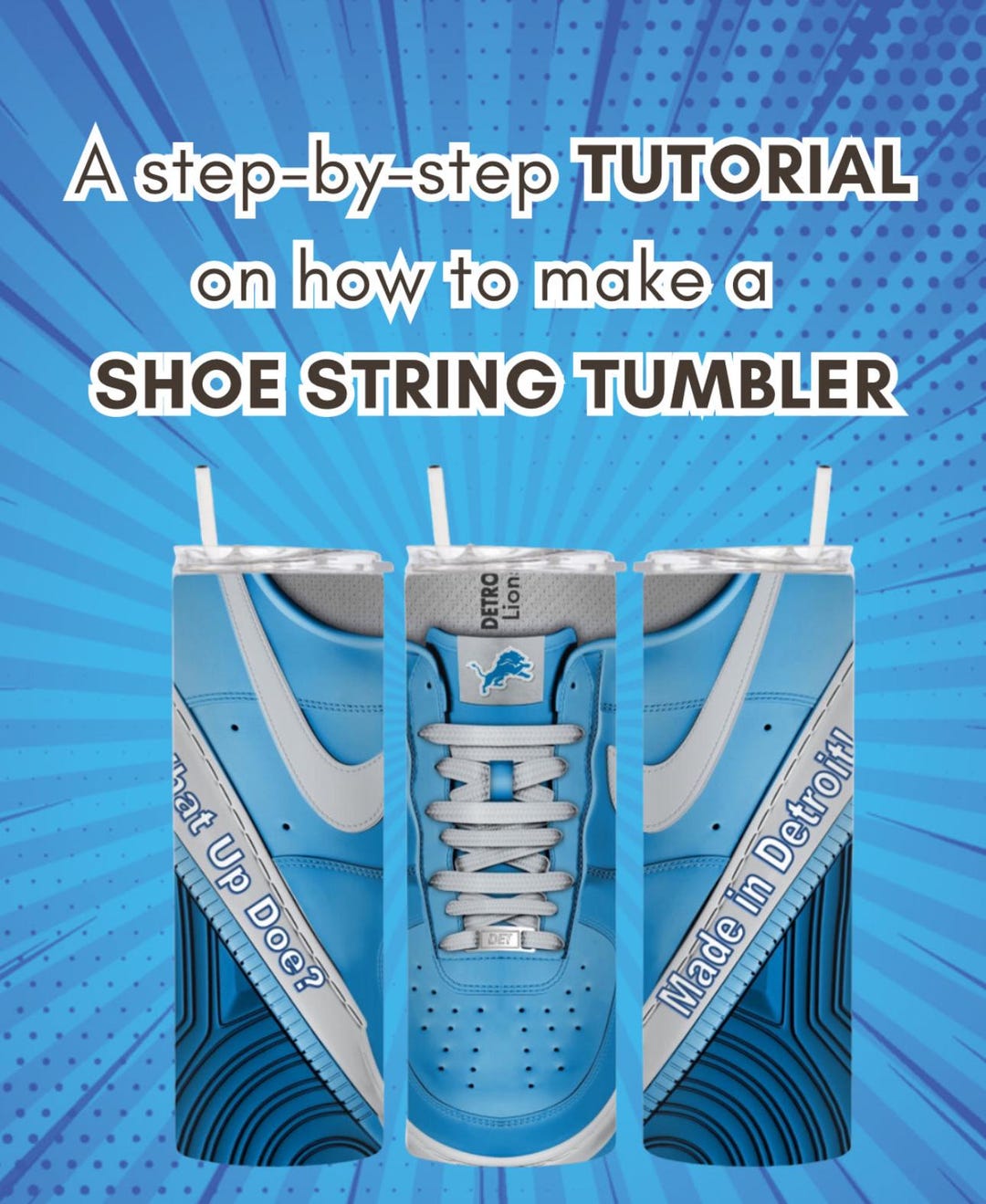Tumbler Shoe String Tutorial - Etsy