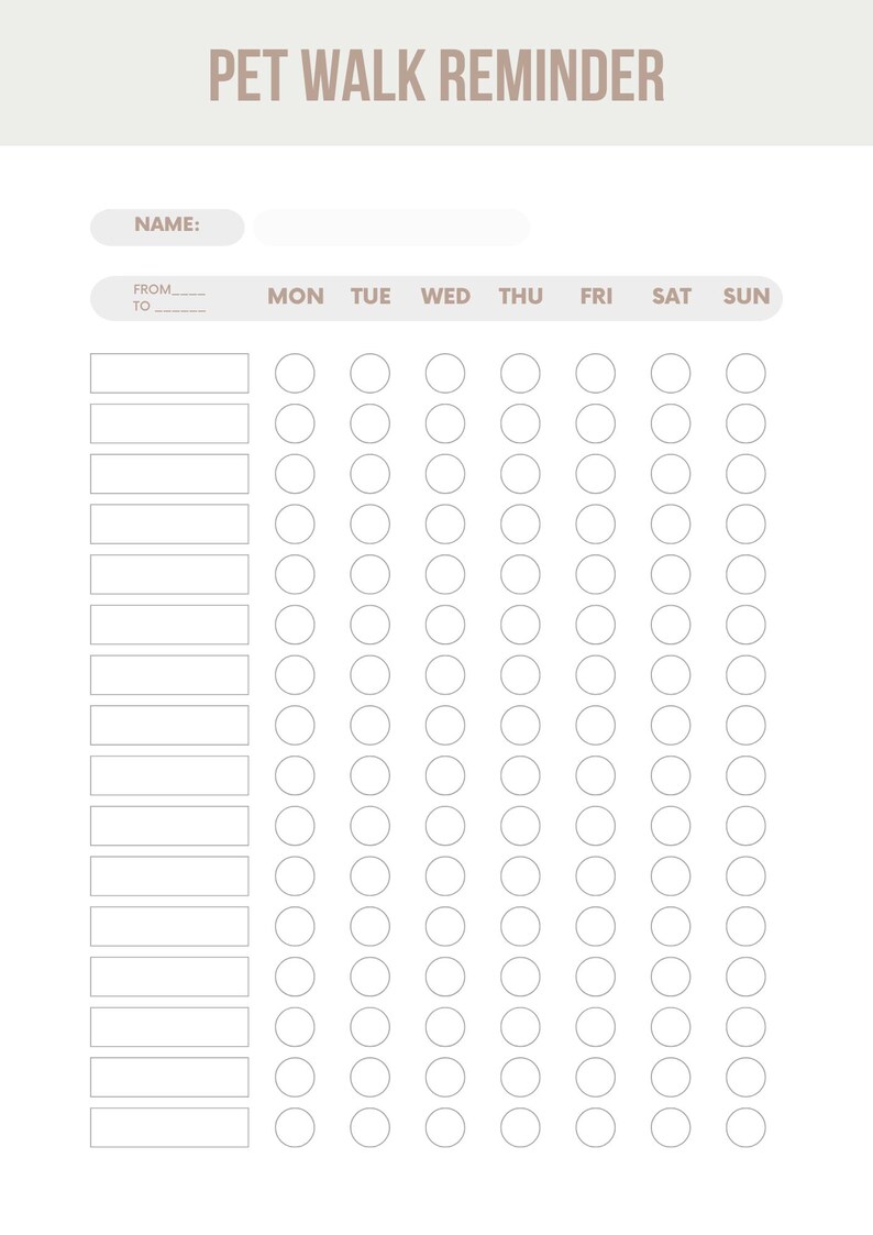 Pet Walk Reminder_dph - Etsy