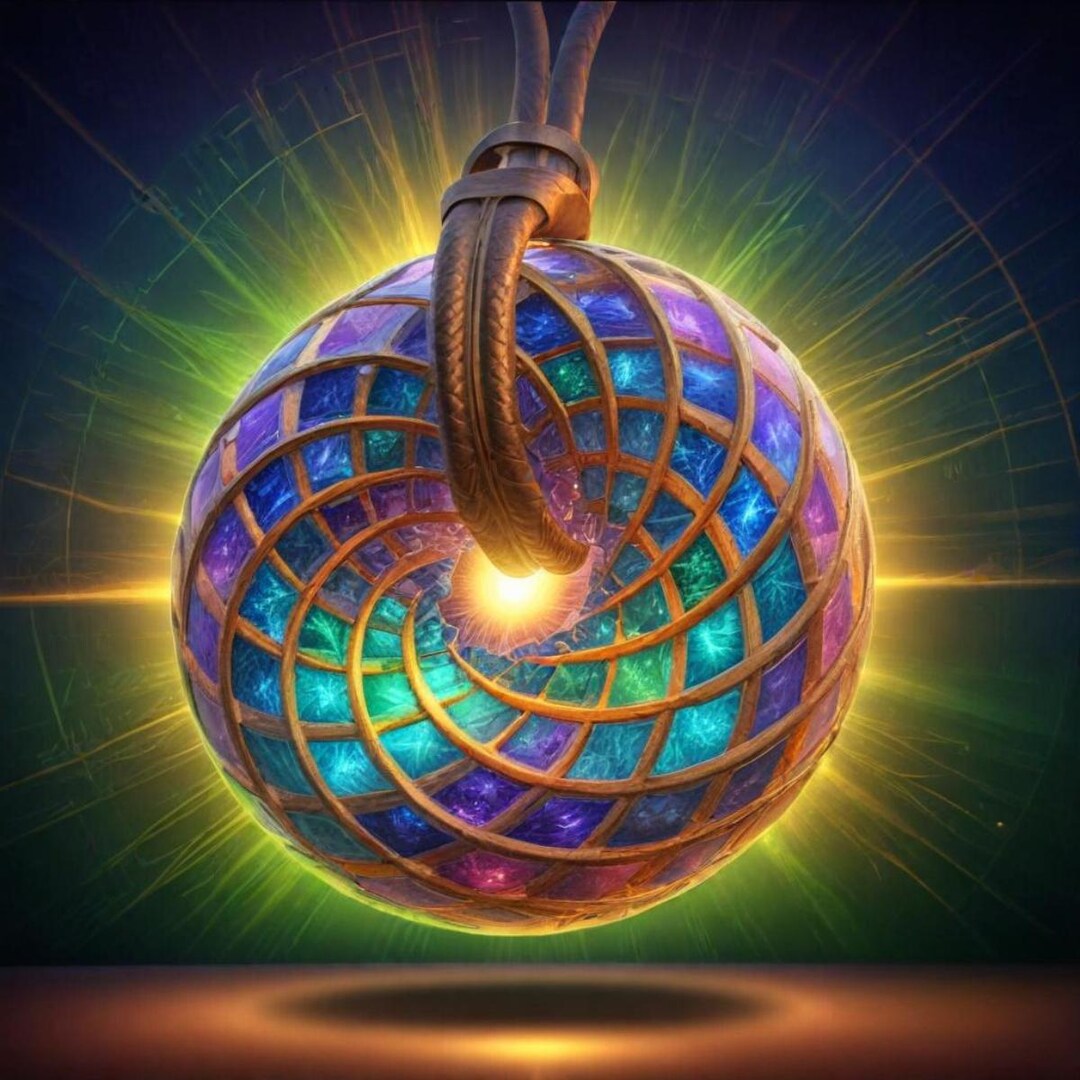 Etorus Rodin Crystal Toroid Pendant for Energetic Balance. Larimar ...