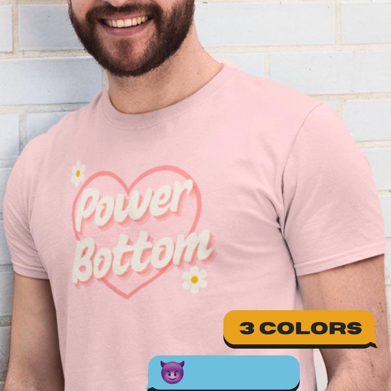 Power Bottom T Shirt - Etsy