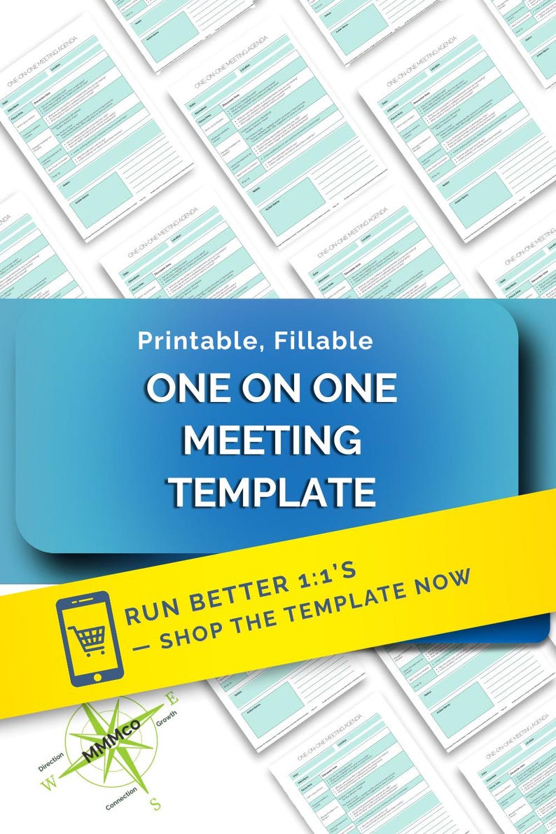Unproductive 1:1s? Manager Meeting Agenda Template for Accountability ...
