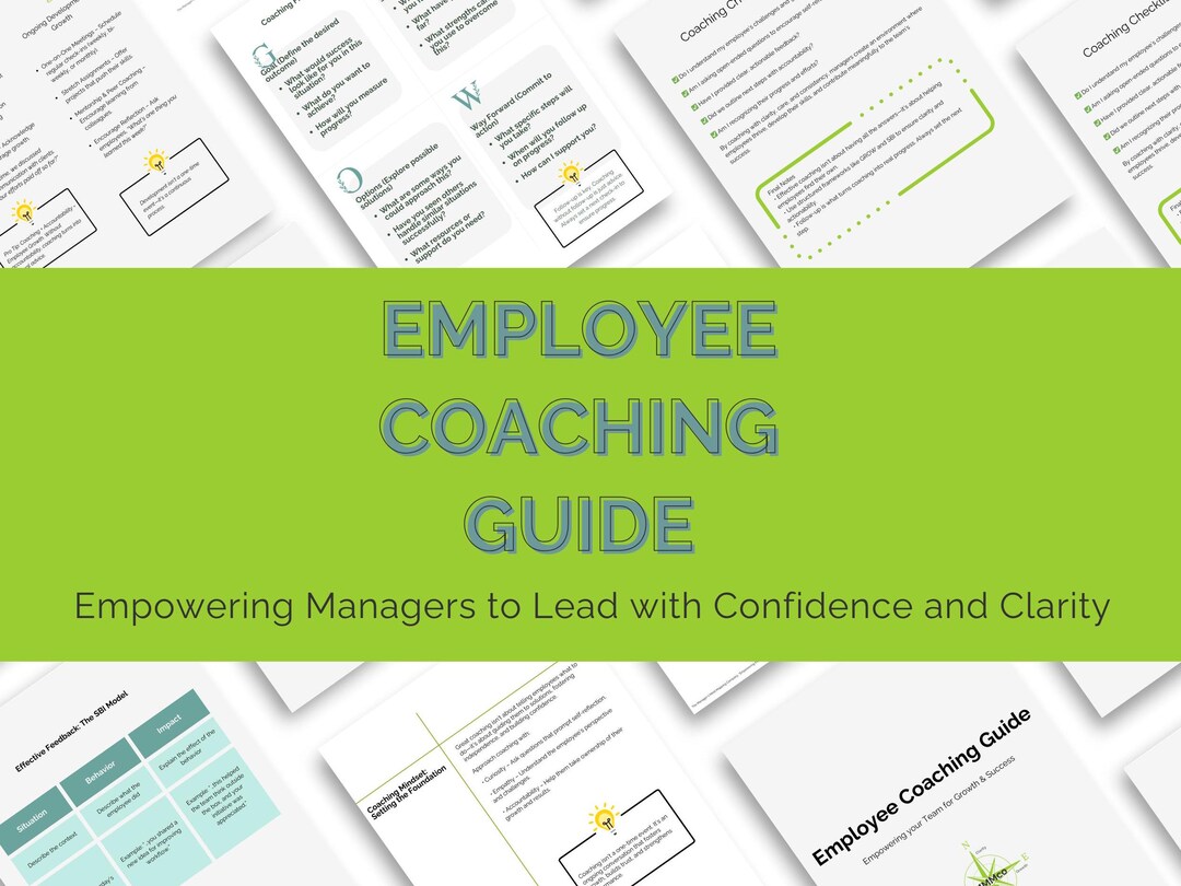 Employee Coaching Guide, Developing Teams, Motivate & Lead Team ...