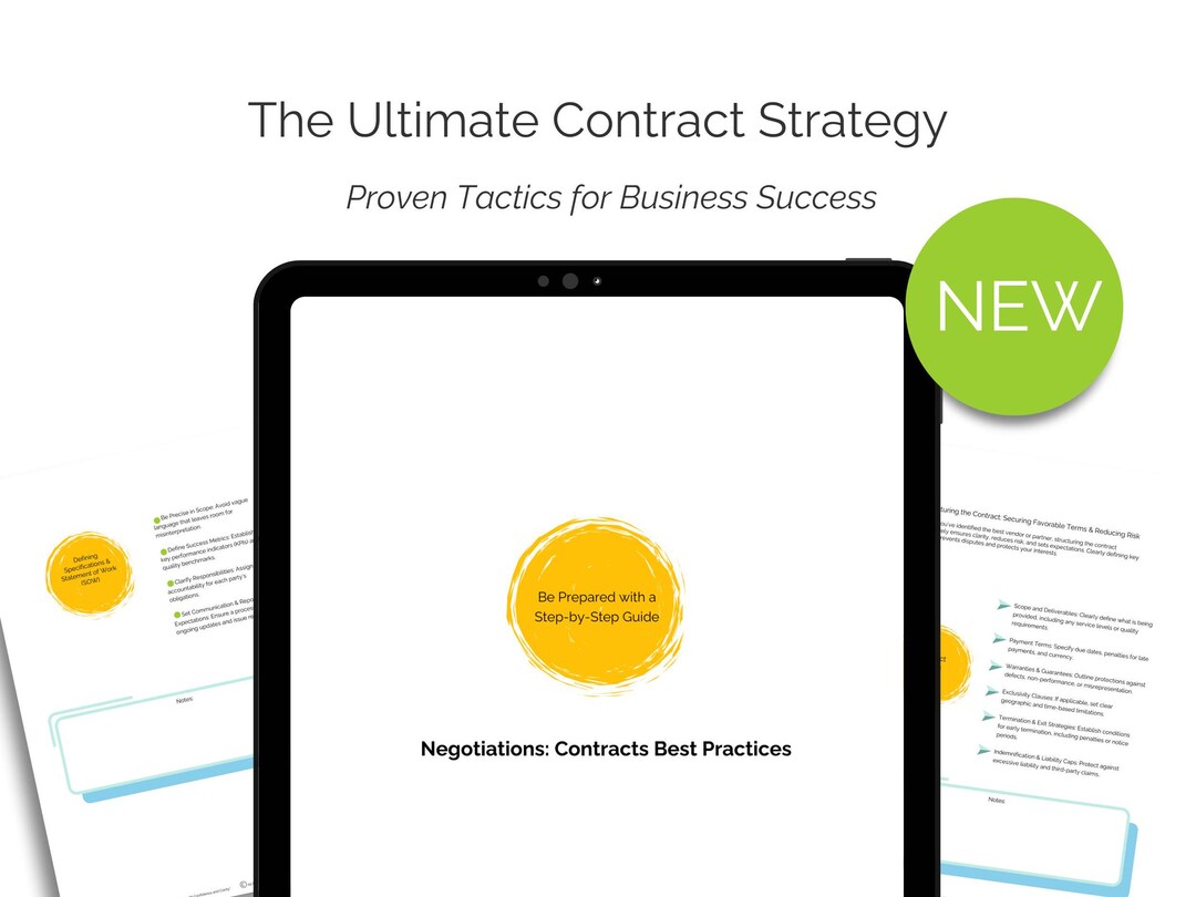 Contract Negotiation Guide | Business Strategy & Management Best Practices - Etsy Canada
