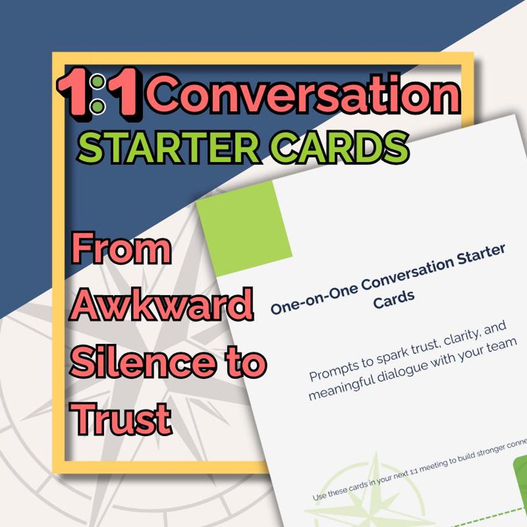 Conversation Starter Cards Toolkit | 1:1 Manager Prompts for Trust ...
