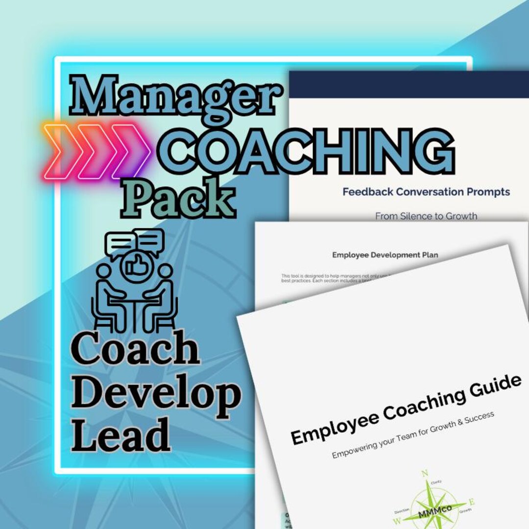 Manager Coaching Pack for Managers | Coach, Develop & Give Feedback ...