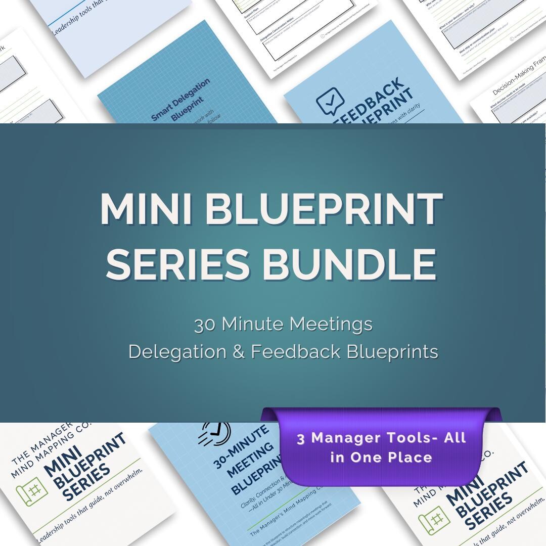 Printable, Structured, Mini Blueprint Series Bundle, Manager Coaching ...