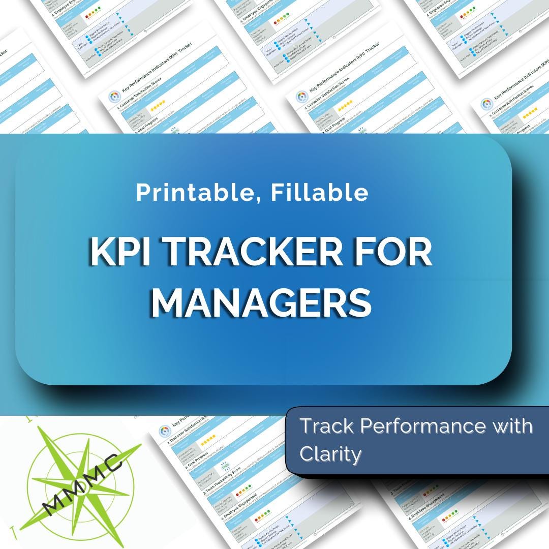 KPI Clarity Tracker: Printable Team Progress & Leadership Tool (digital ...