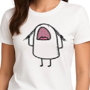 Screaming Character Rhinestone Pattern | SS8 Template, DIY Heat ...