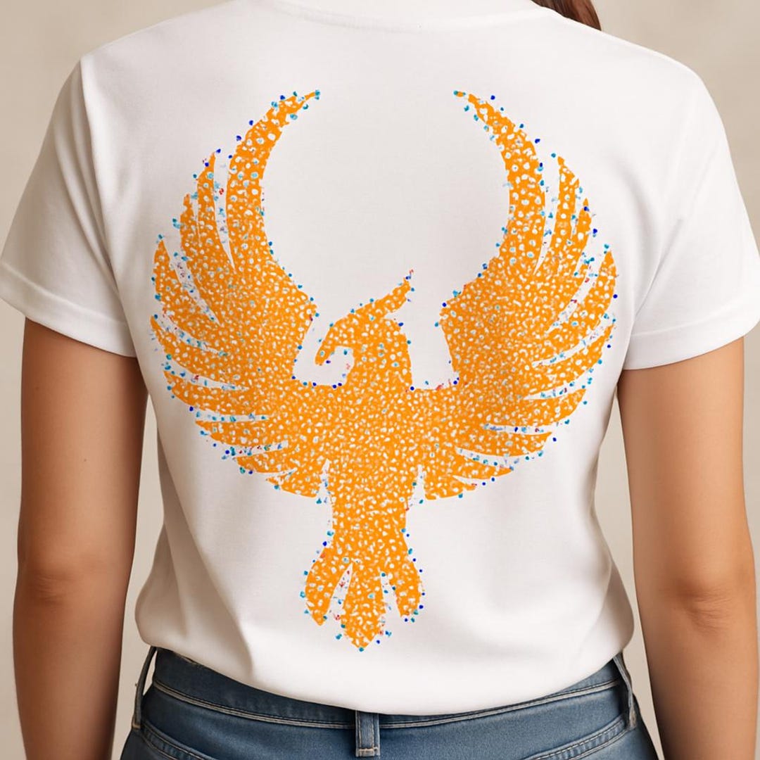 Phoenix Rhinestone Pattern Template | Ss8 | A4 Size | Png + Pdf for ...