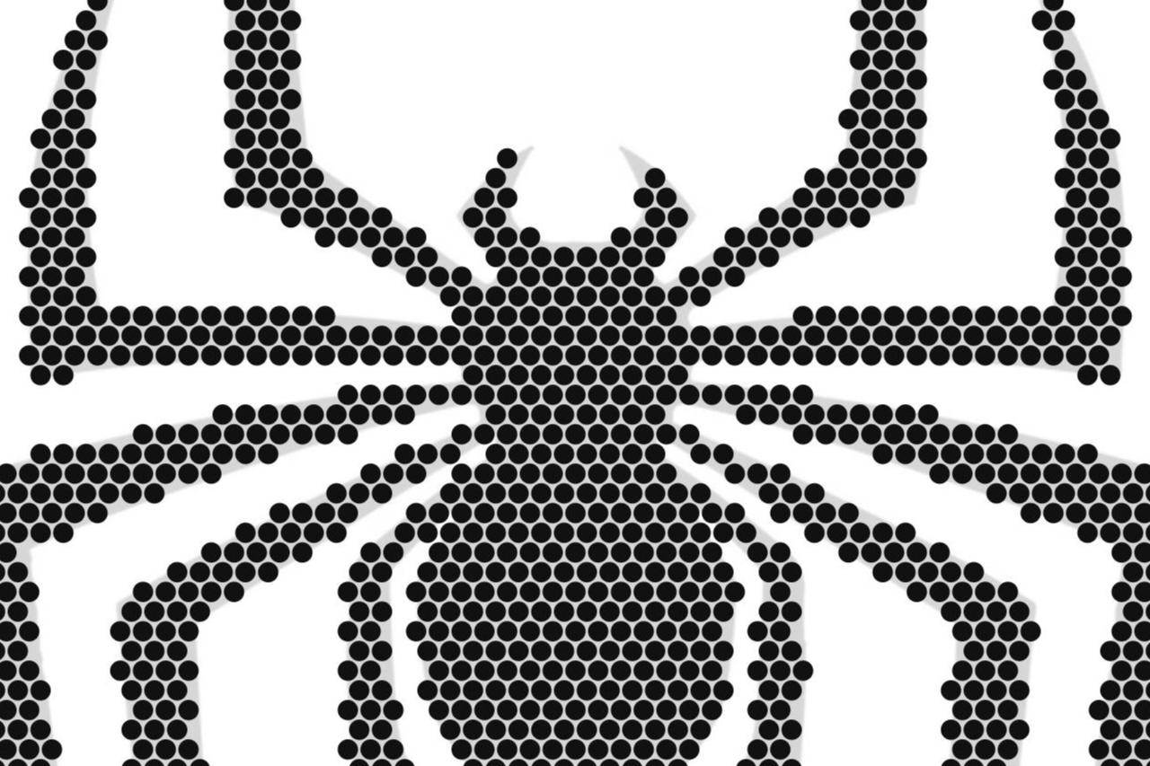 Spider Rhinestone Template SS10 Iron-on Crystal Design Spider-man - Etsy
