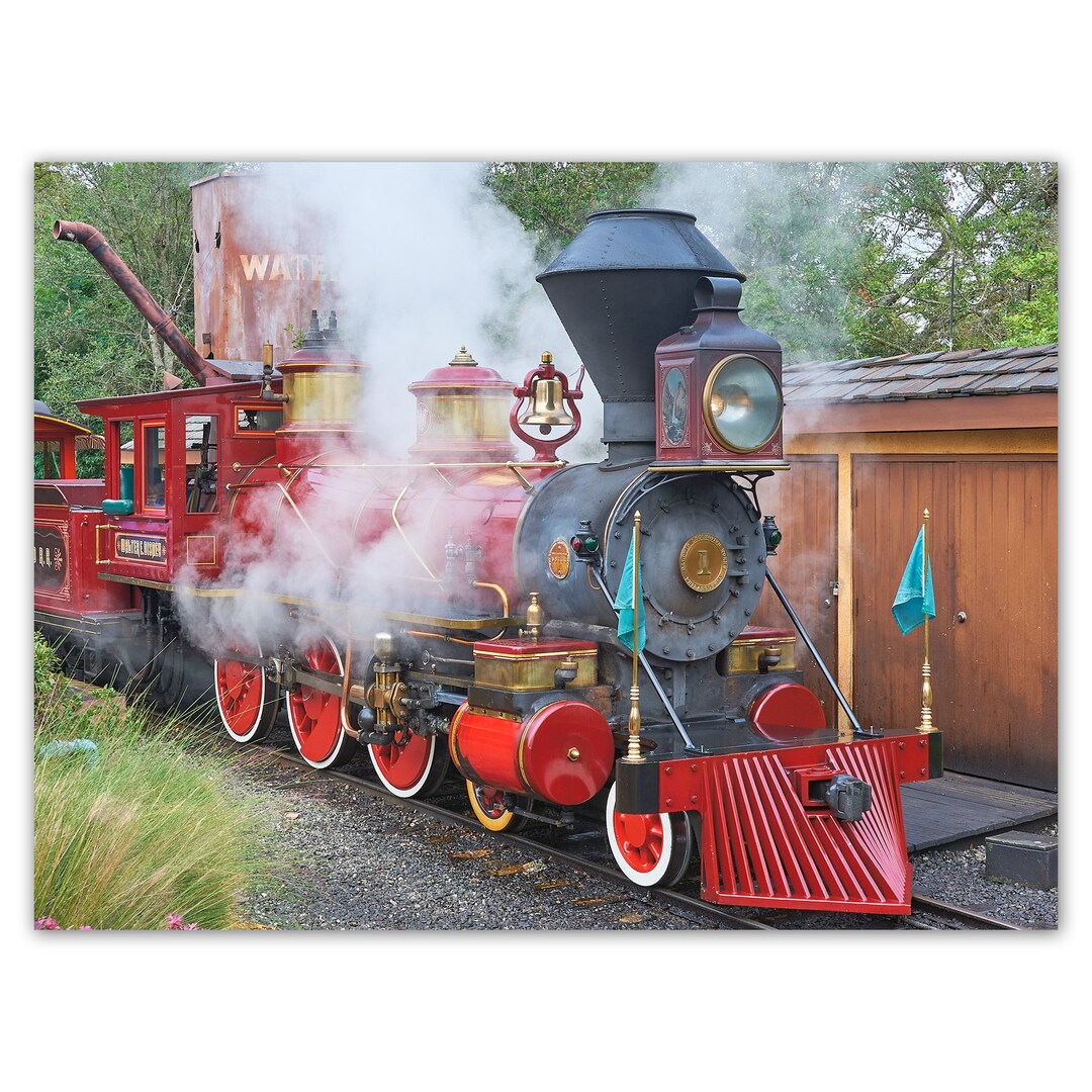 Walter E Disney Steam Train Locomotive Photo, Disney Decor, Disneyworld ...