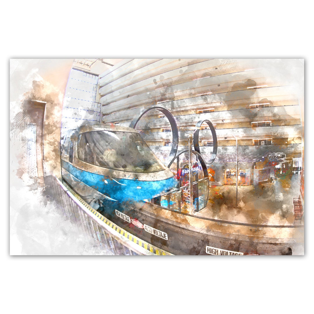 Disney Art, Disney Home Decor, Monorail Blue, Contemporary Resort ...