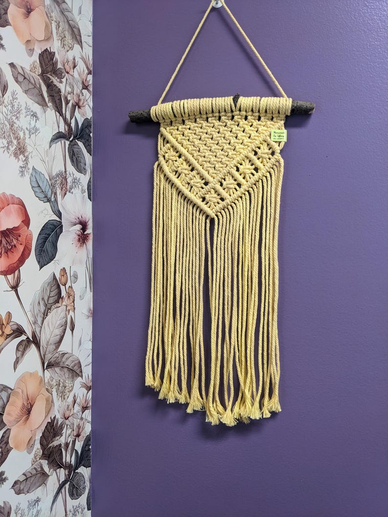 Cute Macrame Wall Art | 33 Color Options | Modern Boho Decor | Unique ...